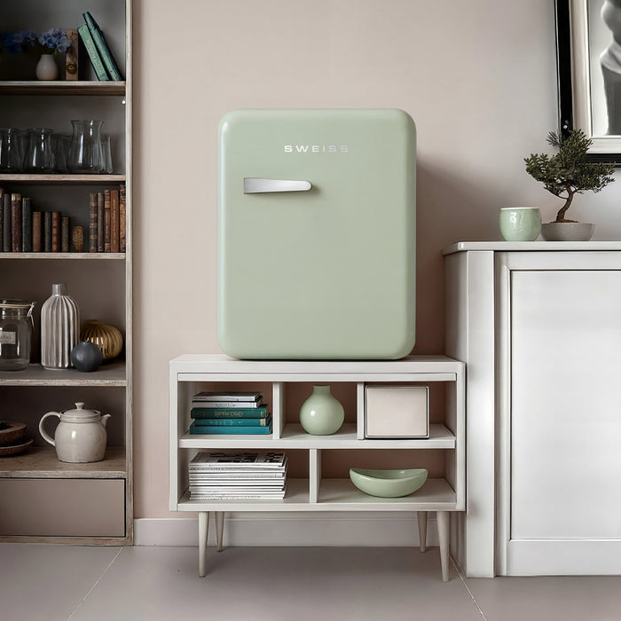 Mini frigo vintage vert