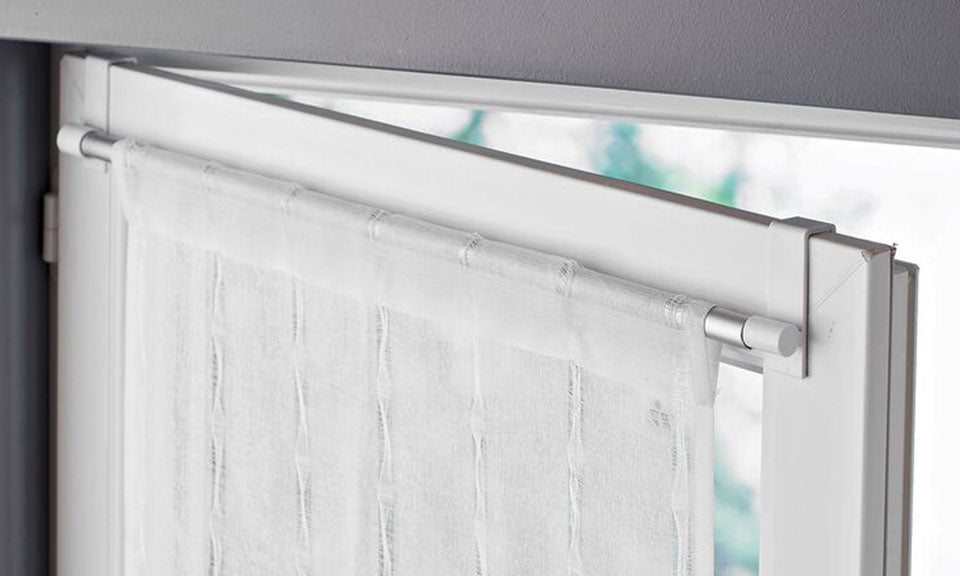 Lot de 2 tringles extensibles pour fenêtre prêtes à poser - 60-105 cm